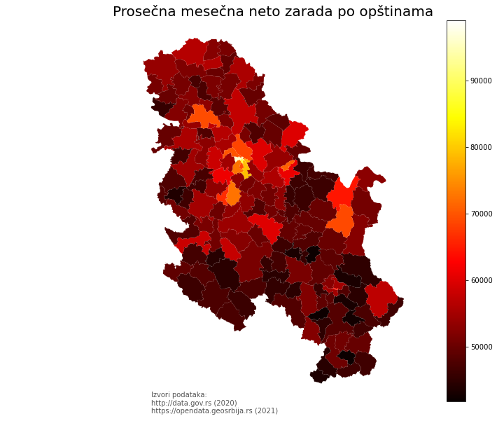 Vizuelizacija podataka na geografskoj mapi — Skriptna obrada i analiza ...